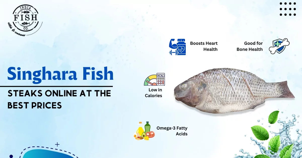 Buy Fresh Singhara Fish Steaks Online in Delhi & Noida